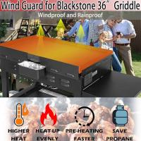 China Customized Magnetic Wind Guards for Blackstone 36 Inch Griddle Stainless Steel Wind Screen for sale