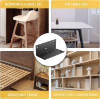 China Steel L Right Angle Bracket Metal Joint Corner Brace for Furniture and Wood Shelves for sale