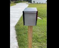 China US Mailbox Wall Mount Home Cast Iron Outdoor Mailboxes Black or White Construction for sale