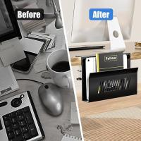 China 12 x 8 Inch Clamp On Side Desk Organizer with Anti-Scratch Pad Magnetic Pen Holder Perfect for sale