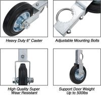 China Hot Galvanized Heavy Duty Garden Gate Caster Wheel for Sliding Fence Roller Wheel for sale