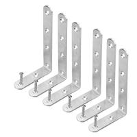 China Powder Coated 90 Degree Angle Bracket Heavy Duty Stainless Steel Wall Mount L Bracket for sale