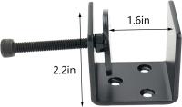 China OEM 1.97 x 2.24 x 2.28 Inches Steel C Clamp Bracket for Adjustable Shelf Bracket Clip for sale