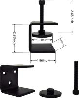 China Floating Shelf Mount C Clamp Steel Bracket Clamp with Screws and Adjustable Mount for sale