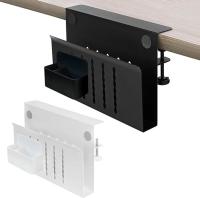 China Desk Storage Holder for Office and Home Non-Drilling Metal Laptop Side Organizer for sale