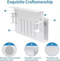 China Desk Storage Holder for Office and Home Non-Drilling Metal Laptop Side Organizer for sale