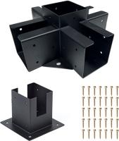 China 3-Way Right Angle Corner Bracket for 4 x 4 Inch Pressure Treated Wood Beams and Durable for sale