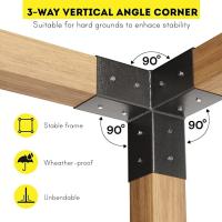 China Pergola Kit, Steel Pergola Brackets 4x4(inner 3.62