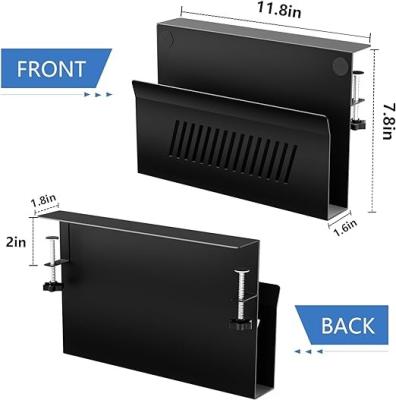 China Convenient Laptop Holder for Desk Organizer No Drill Under Desk Drawer Clamp on Shelf for sale