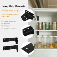 China Triangle Bracket Heavy Duty TV Cabinet Hanging Shelf Brackets with Conceal Suspension for sale