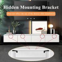 China Triangle Bracket Heavy Duty TV Cabinet Hanging Shelf Brackets with Conceal Suspension for sale