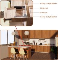 China Home Improvement Heavy Duty L-shaped Suspension Cabinet Support Brackets for Cabinets for sale