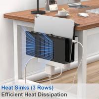 China Functional Design Desk Side Storage With Extra Space For Power Strips Lacquer Coating for sale