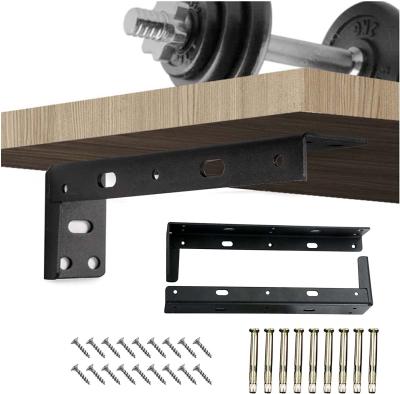 China L Shape Countertop Floating Shelves Brackets Heavy Duty Metal for Garage Organization for sale