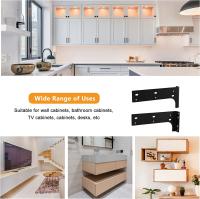 China L Shape Countertop Floating Shelves Brackets Heavy Duty Metal for Garage Organization for sale