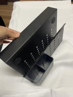 China Black+White 2 PCS Desk Side Storage, Clamp On Side Desk Organizer With Magnetic Pen Holder for sale