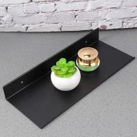 China 2mm Thickness Matte Black Floating Shelves for Storage and Decoration Sample Offered for sale