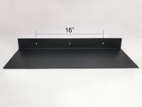 China 2mm Thickness Matte Black Floating Shelves for Storage and Decoration Sample Offered for sale