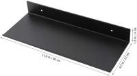 China 2mm Thickness Matte Black Floating Shelves for Storage and Decoration Sample Offered for sale