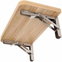 China White K Shaped Stainless Bracket Folding Floating Shelf Mounting Brackets 1.5mm Thick for sale