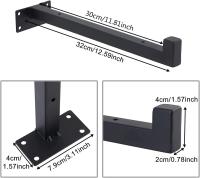 China Powder Coated Heavy Duty Rustic Shelf Brackets Decorative Shelving Shelf Supports for Sturdy Shelves for sale