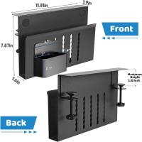 China Customized Logo Print No Drill Hanging Clamp On Side Desk Organizer for File Storage for sale