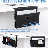 China Customized Logo Print No Drill Hanging Clamp On Side Desk Organizer for File Storage for sale