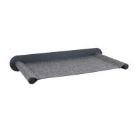 China Wall Mounted Cat Scratching Platform with Silver Polishing Metal Cat Corner Furniture for sale