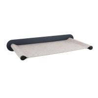 China Wall Mounted Cat Scratching Platform with Silver Polishing Metal Cat Corner Furniture for sale