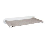 China Wall Mounted Cat Scratching Platform with Silver Polishing Metal Cat Corner Furniture for sale