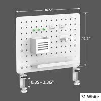 China Clamp-on Desk Pegboard Standing Desk Accessories for Privacy Panel Work Desk Organize for sale
