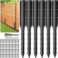 China Upgrade Your Fence 12 Gauge Steel 4x4 Fence Post Repair Kit for Tilted or Broken Posts for sale