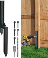 China Upgrade Your Fence 12 Gauge Steel 4x4 Fence Post Repair Kit for Tilted or Broken Posts for sale