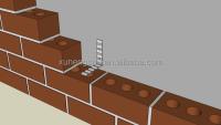 China Silver Masonry Corrugated Wall Construction Metal Brick Tie with High- for sale