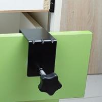 China White/Black Cabinet Installation Tool Drawer Face Clamp for Flexible Drill Hole Guide for sale