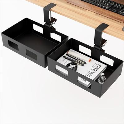 China Organize Your Workstation with Cable Management Tray and Under Desk Swivel Organizer for sale
