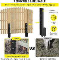 China Fence Post Anchor Ground Spike for Repairing Broken Wooden Fence Post Repair for sale