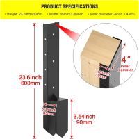 China Fence Post Anchor Ground Spike for Repairing Broken Wooden Fence Post Repair for sale