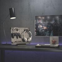 China Flexible Metal Pegboard Desk Accessories for Office Gaming Home Magnetic Privacy Panel for sale