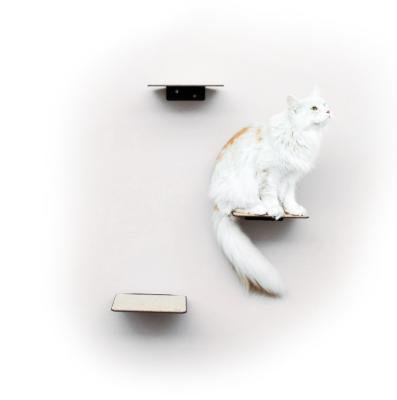 China Standard Copper Cat Wall Plate Shelves Steps for Wall Mounted Cat Scratching Platform for sale