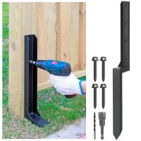 China Fence Post Repair Kit 4''x4'' Heavy Duty Steel Anchor for Repairing Damaged Posts for sale