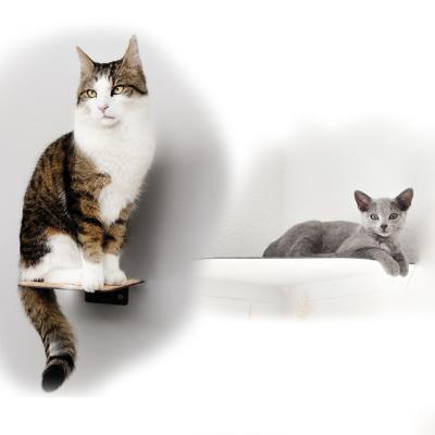 China Aluminum Durable Metal Frame Cat Climbing Wall Shelves with Single-side Bracket Structure for sale