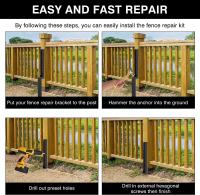 China ISO9001 2008 Certified Ground Spike for Repairing Tilted/Broken Wood Fence Posts for sale