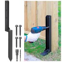 China Repair Tilted or Broken Wood Posts Heavy Duty Steel Fence Post Anchor for Fence Rails for sale