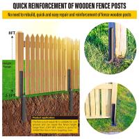 China Repair Tilted or Broken Wood Posts Heavy Duty Steel Fence Post Anchor for Fence Rails for sale