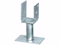 China Hot Dip Galvanized Finish Fence Post Support with Pole Anchor and Surface Mount Support for sale