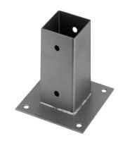 China Hot Dip Galvanized Finish Fence Post Support with Pole Anchor and Surface Mount Support for sale