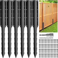 China Heavy Duty Angle Steel Fence Post Repair kit Repairs Leaning Wooden Fences and Provides Strong Support for sale