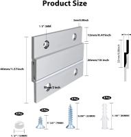 China Standard 2mm Thickness Home French Cleats Picture Hook Hardware Kit Mounting Aluminum Z Pole Clamp for sale