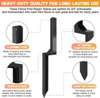 China Fence Post Repair Kit Wood Fence Post Repair Spike Stakes 4x4 Fence Post Anchor Ground Spike for sale